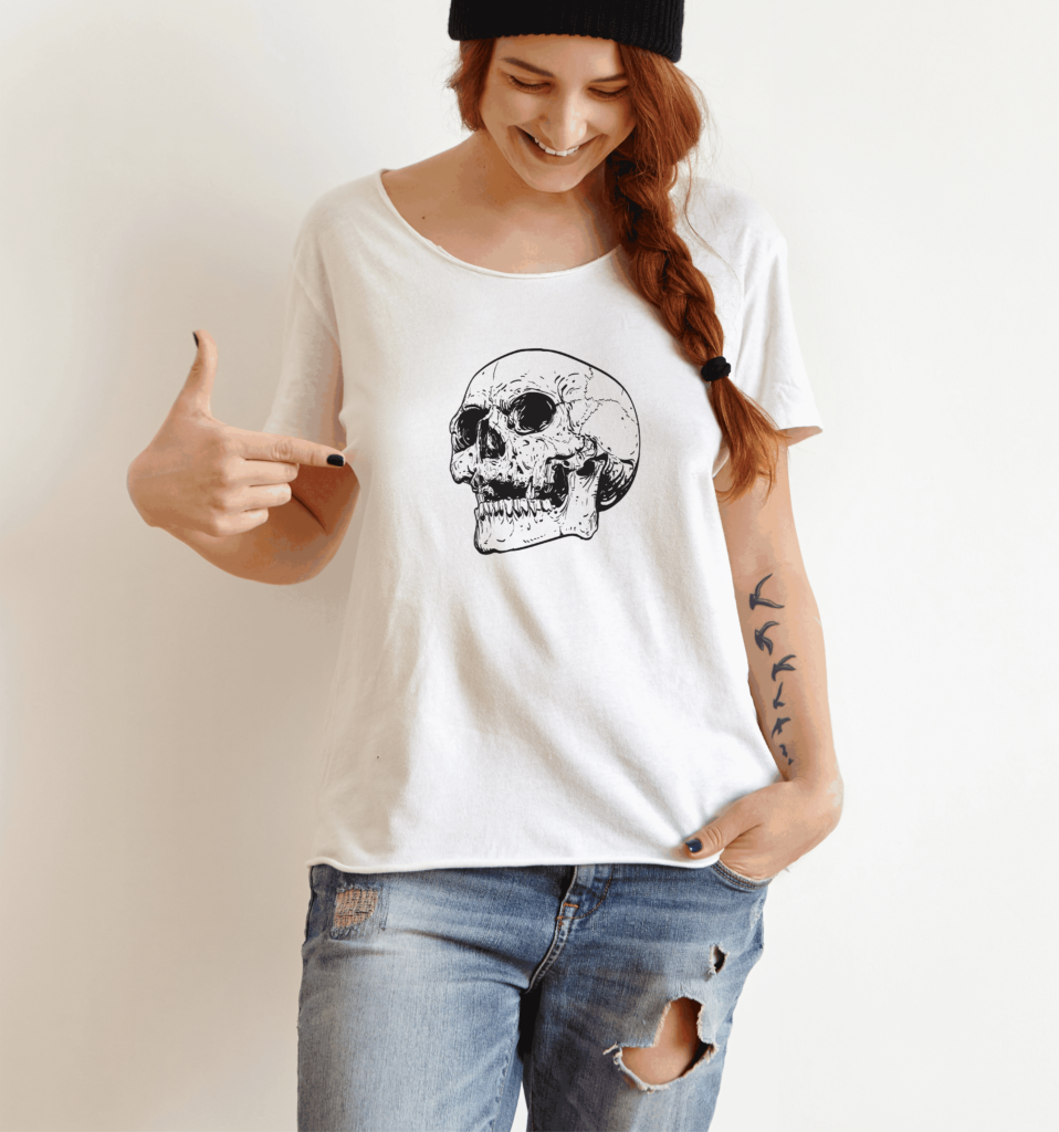Creepy Skull T-Shirt | Creepy Scary Tees | Horror Tees | Cool Tees NZ