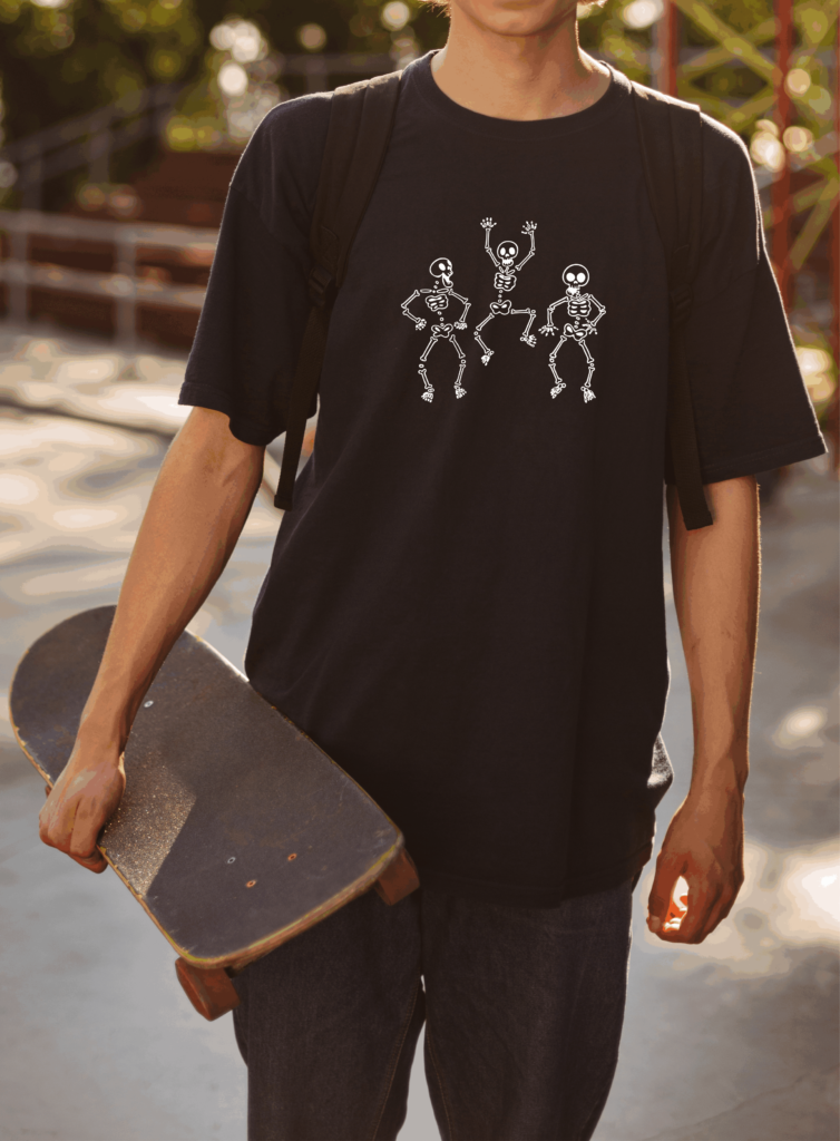 Spooky Skeletons T-Shirt | Creepy Scary Tees | Horror Tees | Cool Tees NZ
