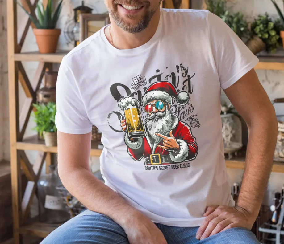 Secret Santa Beer T-Shirt| Christmas Tees | Cool Tees NZ
